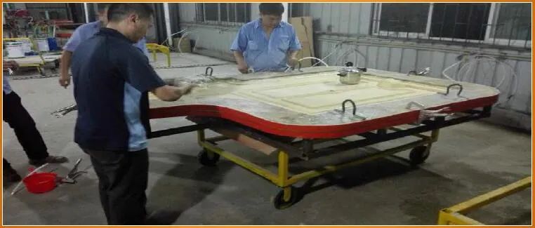 Composite Material LRTM Molding Process Production Operation ...